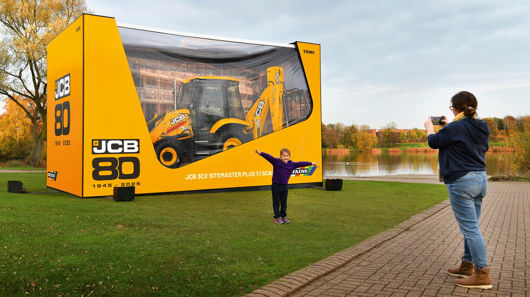 Iconic JCB backhoe in a box goes super-size for 80th anniversary